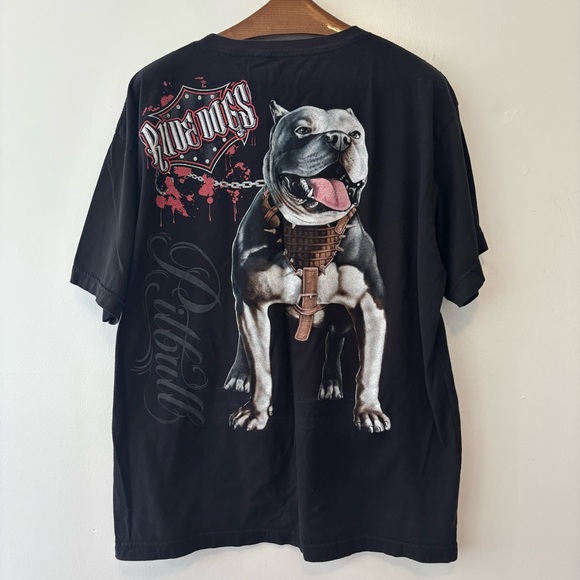 Shirts | Vintage Ch Rude Dogs Series Pitbull T Shirt Size Xl Black ...